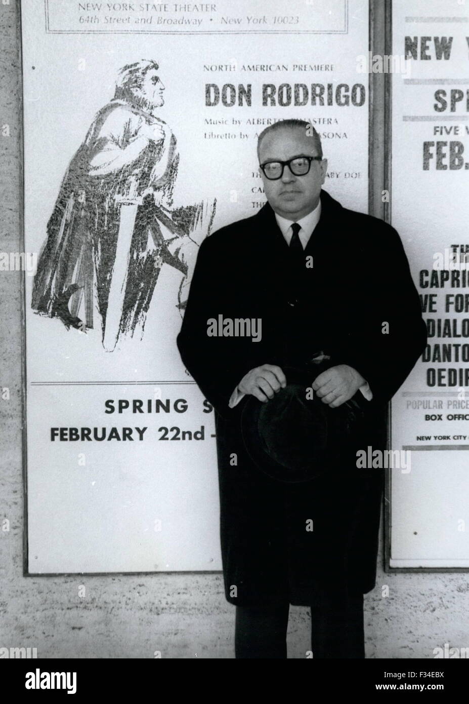 Dec. 21, 1976 - Alberto Ginastera: Argentine composer in font of city ...