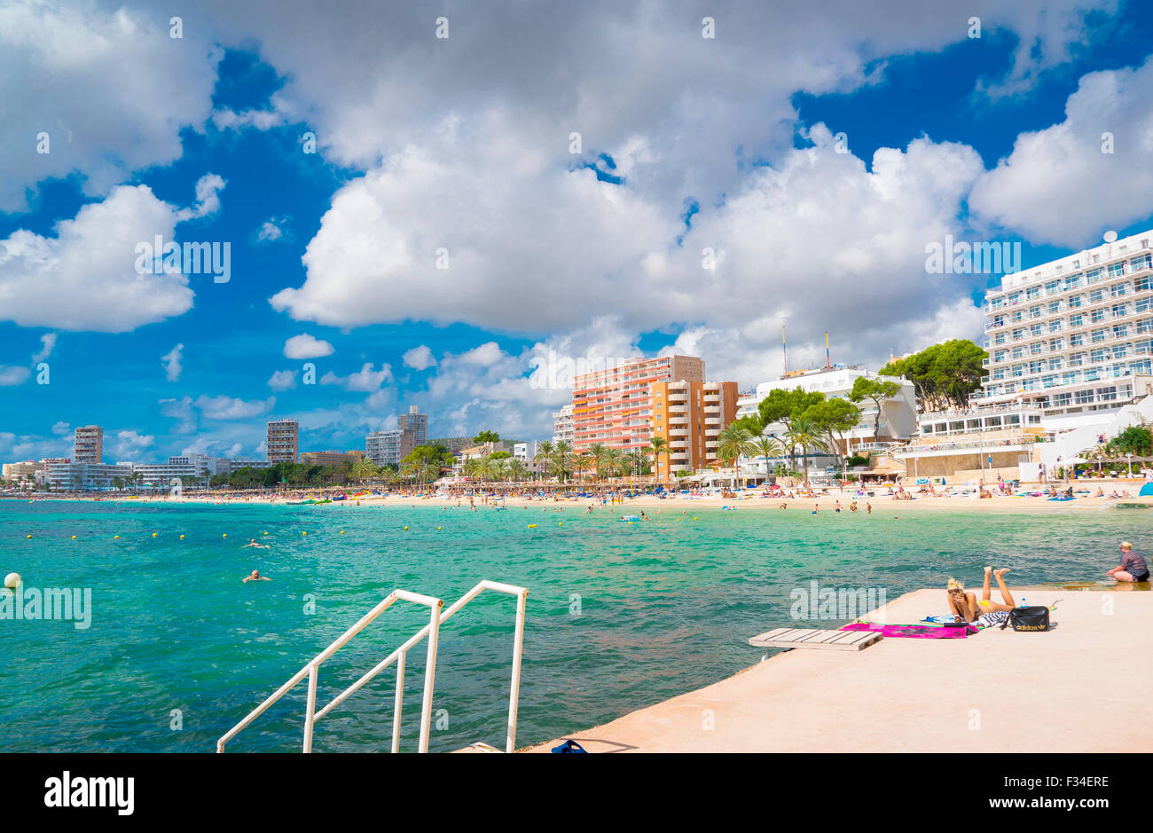 Magaluf Beach in Mallorca,Spain Stock Photo - Alamy