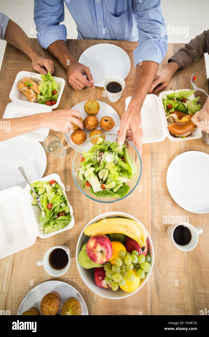 Business People Having Lunch Together Stock Photos & Business People ...
