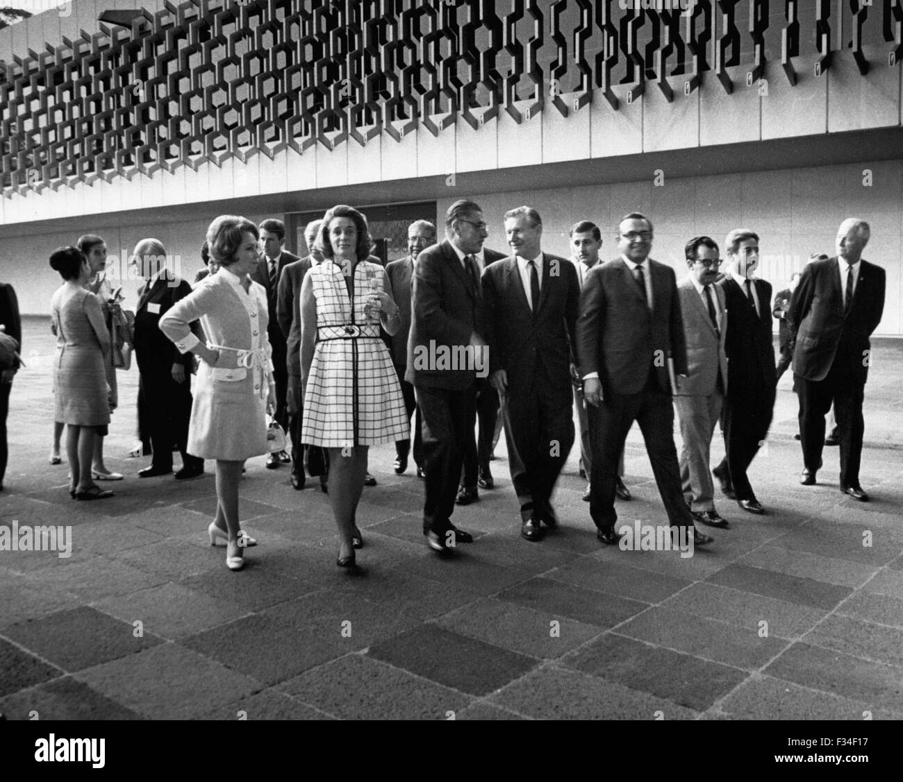 Dec. 26, 1969 - Nelson and Happy Rockefeller at the Musem Mexico City ...