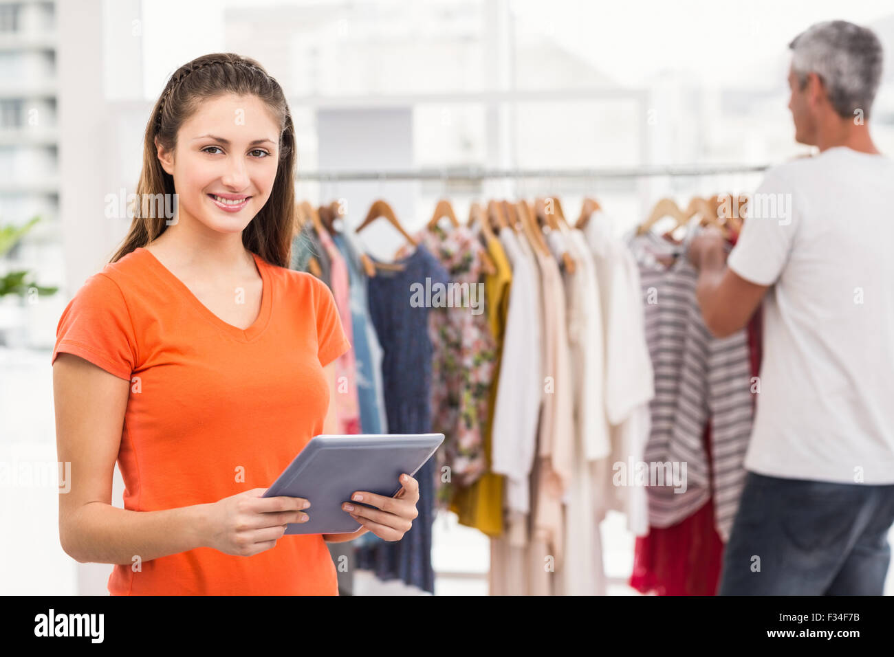 Woman volunteering indoors holding hi-res stock photography and images ...