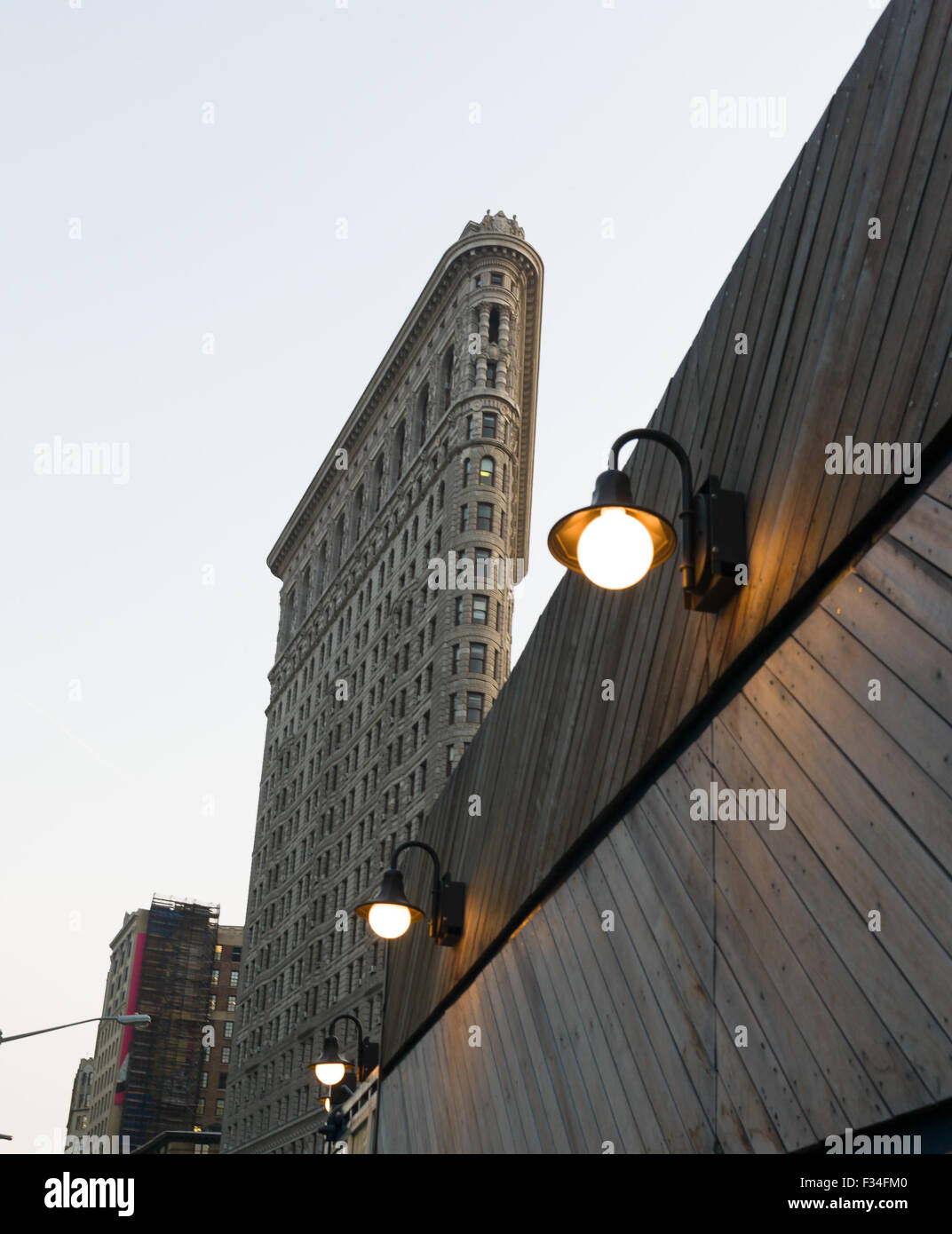 The Flatiron building sits on a triangular block formed by Fifth Avenue ...