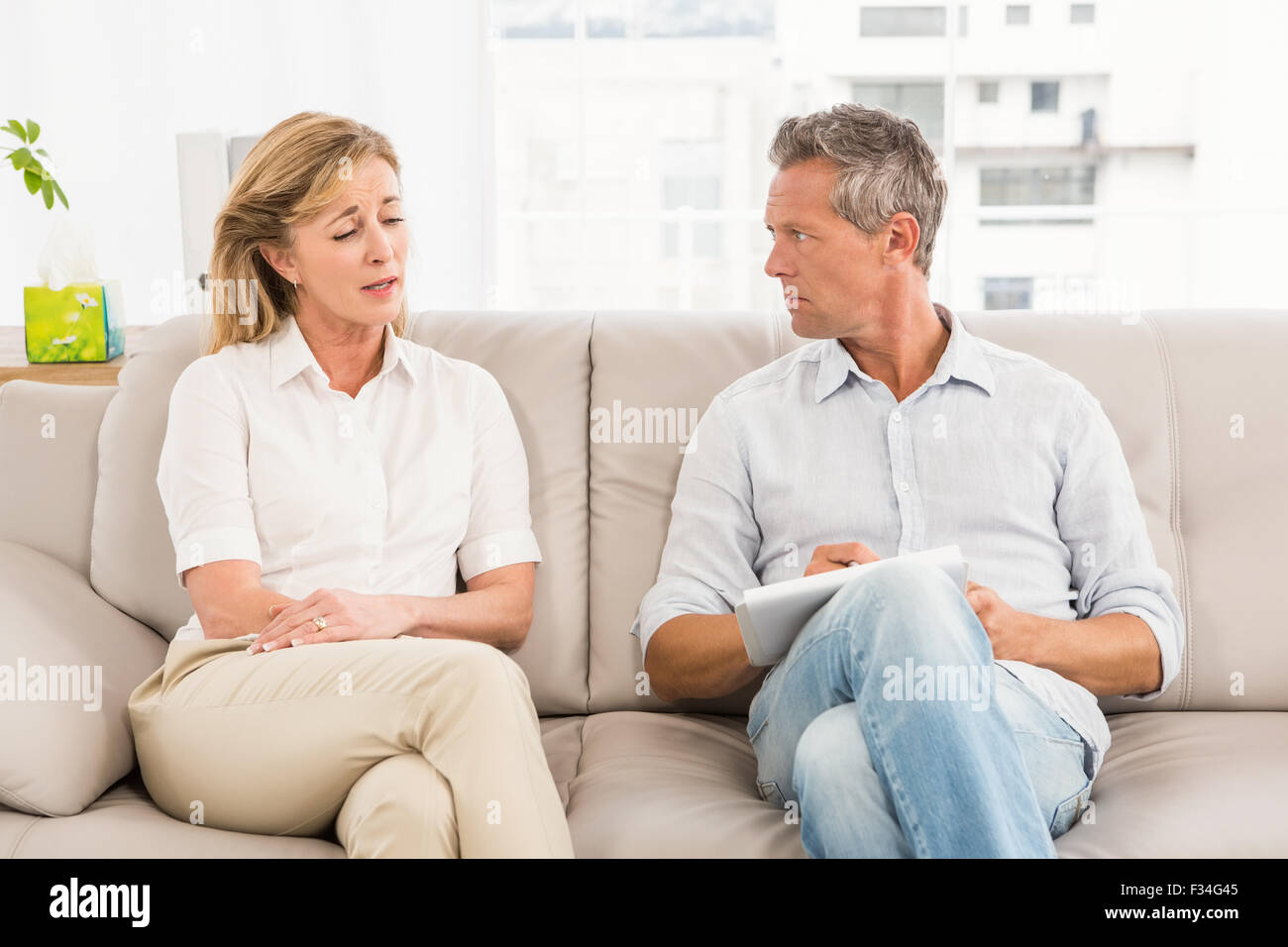 Psychotherapy counseling female patient hi-res stock photography and ...