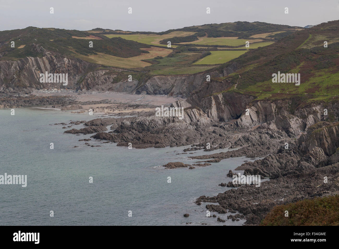 Bull Point coastline, North Devon, West Country, England, UK Stock ...