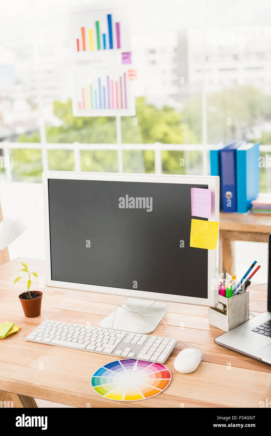 Creative working desk Stock Photo - Alamy