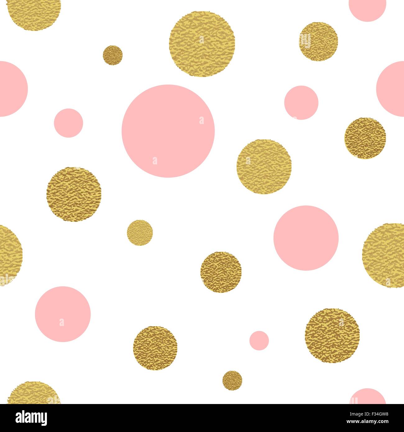 Classic dotted seamless gold glitter pattern Stock Vector Image & Art ...