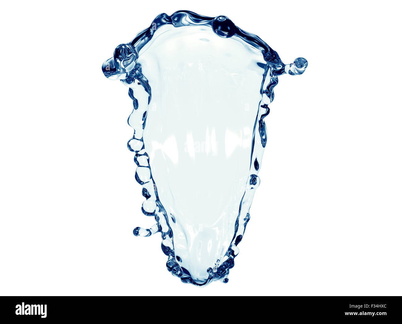 splash of water isolated on white with clipping path Stock Photo - Alamy