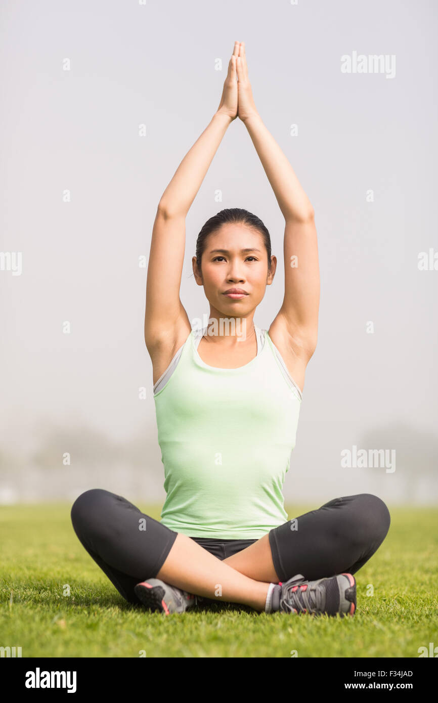 Asian healthy woman doing zen hi-res stock photography and images - Alamy