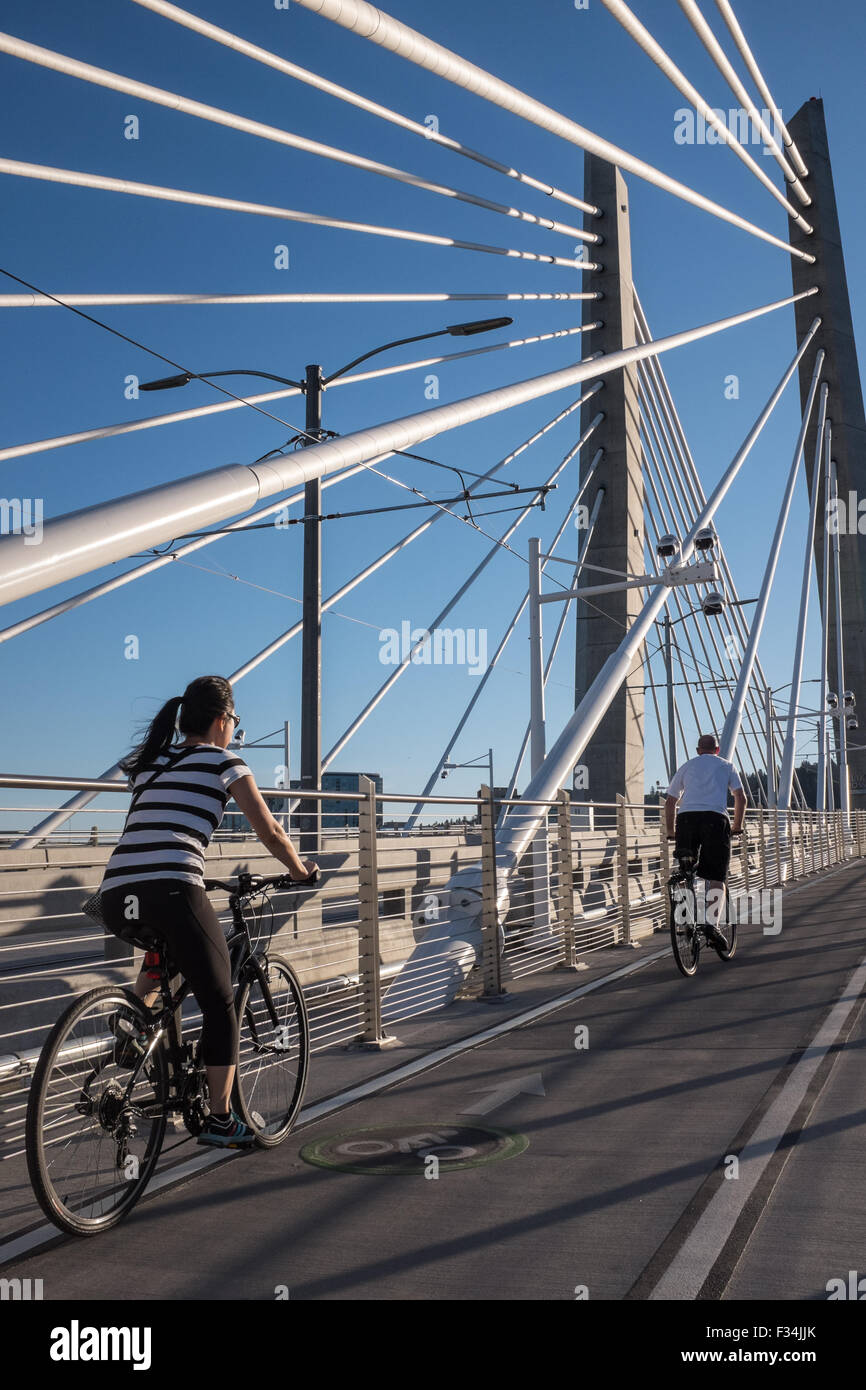 The new 2015 bridge in Portland, Oregon. The Bridge is named Tillicum ...