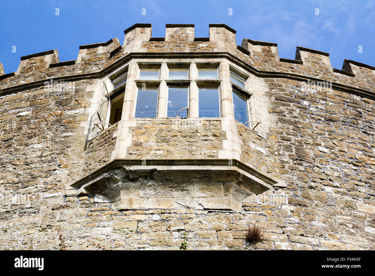Walmer Tudor castle built from ragstone in Kent, England. The ...