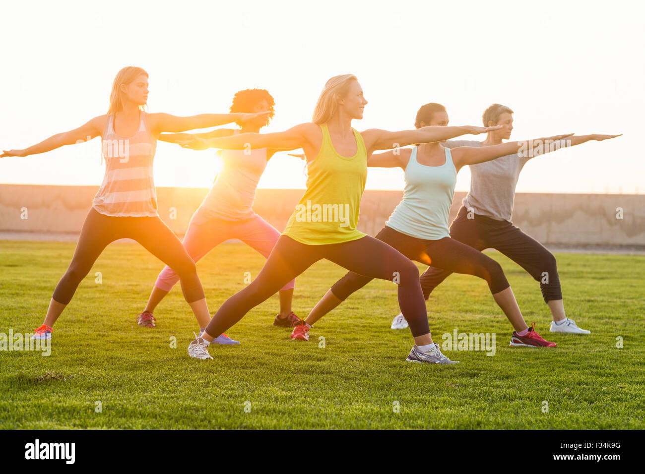 Warming up pose hi-res stock photography and images - Alamy