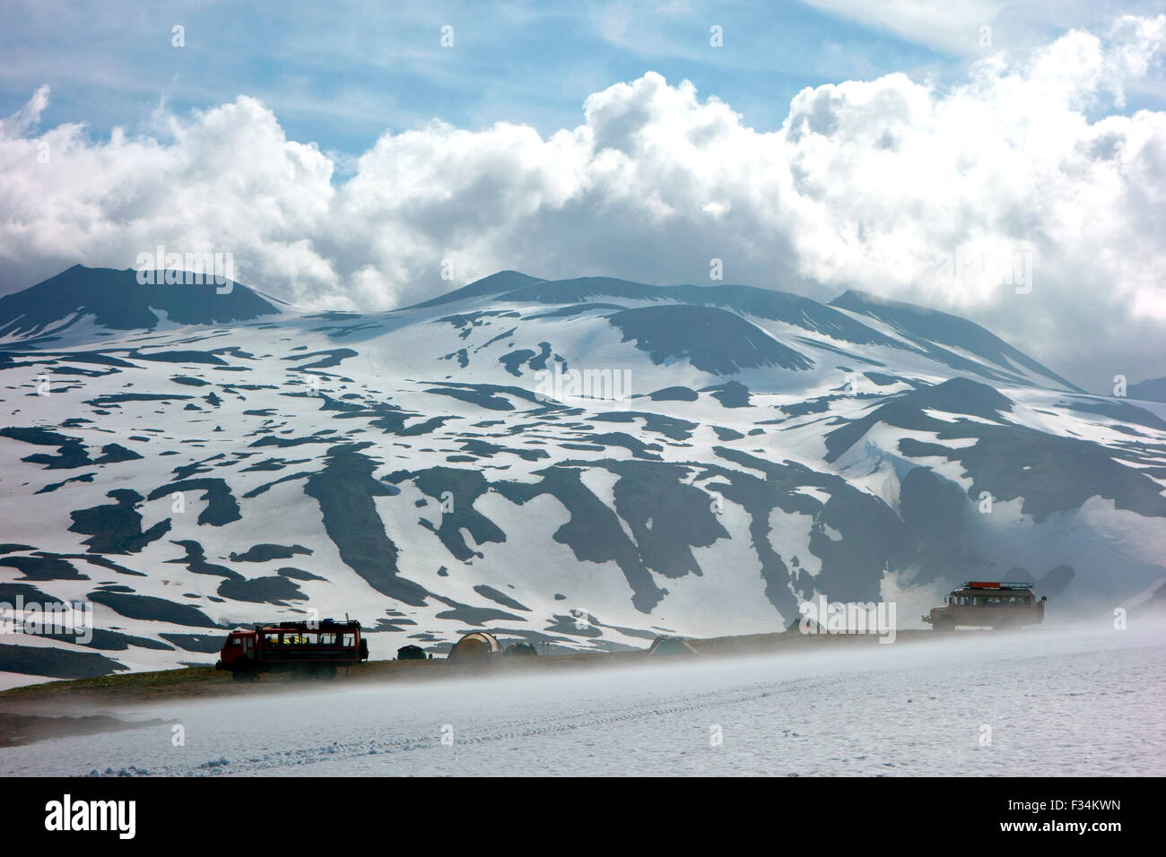 Gorely volcano base camp, Kamchatka Peninsula, Russia Stock Photo - Alamy