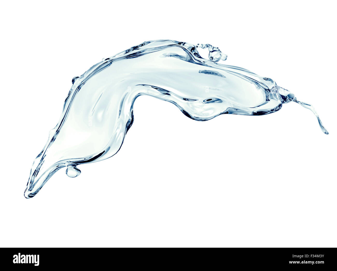 splash of water isolated on white with clipping path Stock Photo - Alamy