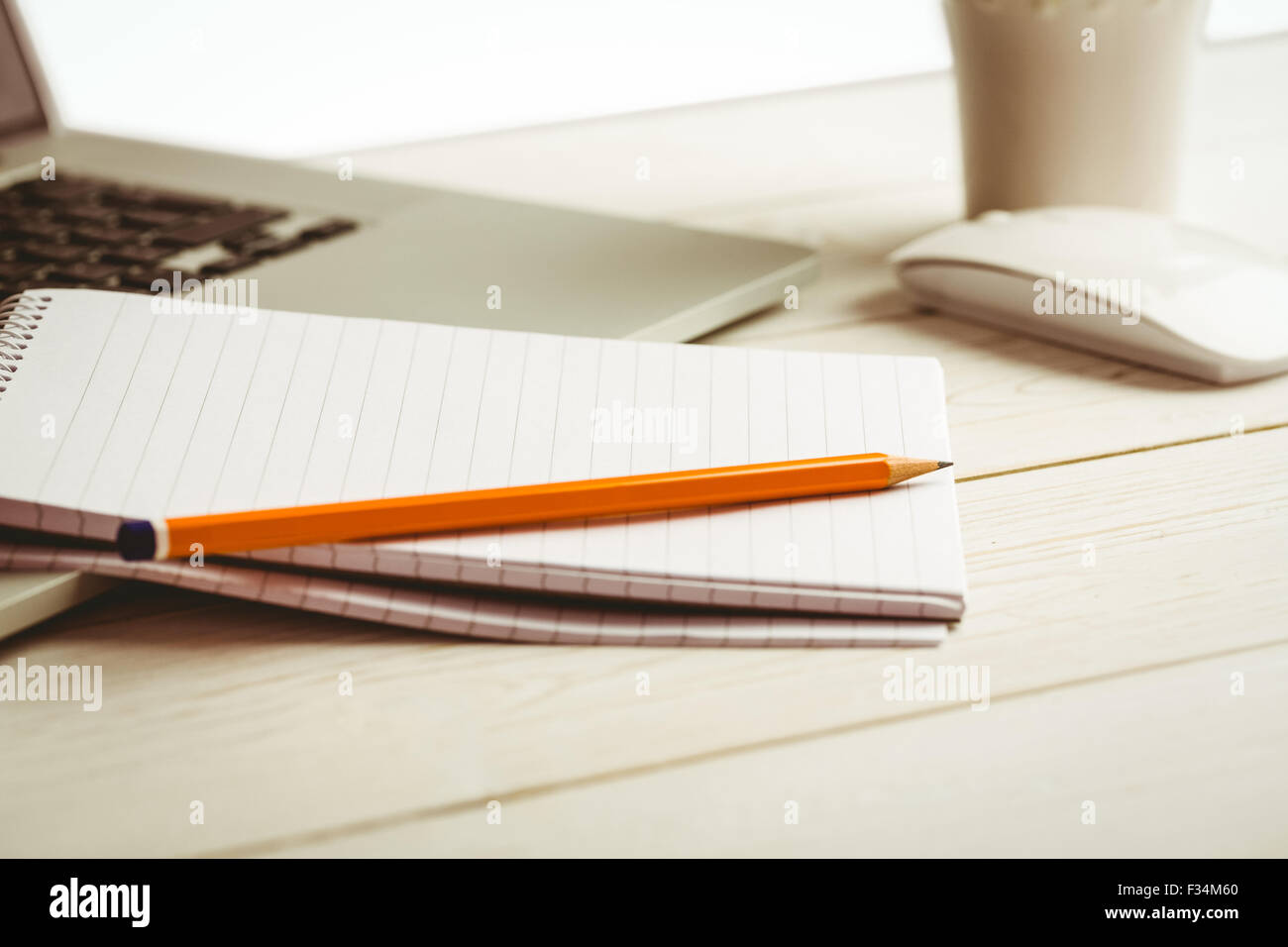 Close up view of an desk Stock Photo - Alamy