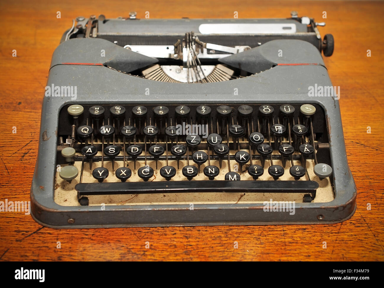 Old printed portable machine Stock Photo - Alamy