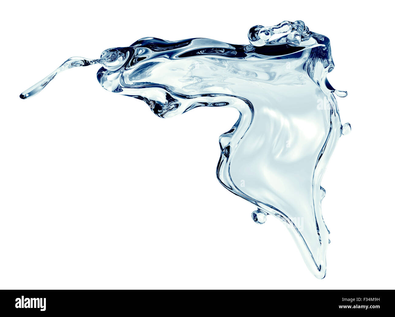splash of water isolated on white with clipping path Stock Photo - Alamy