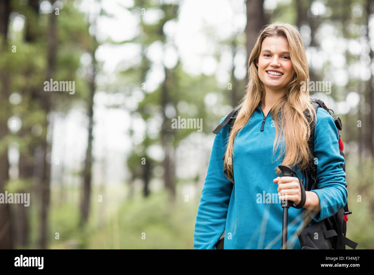 Pretty young female hiker hi-res stock photography and images - Alamy