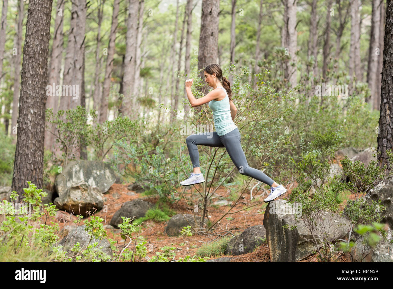 Jumping rock hi-res stock photography and images - Alamy