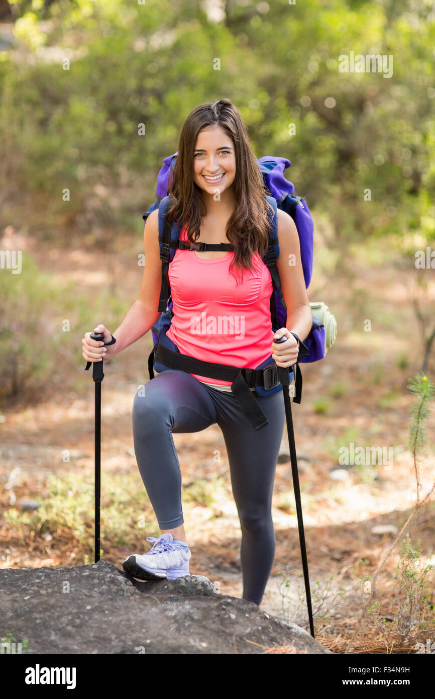 Young happy jogger looking at camera Stock Photo - Alamy