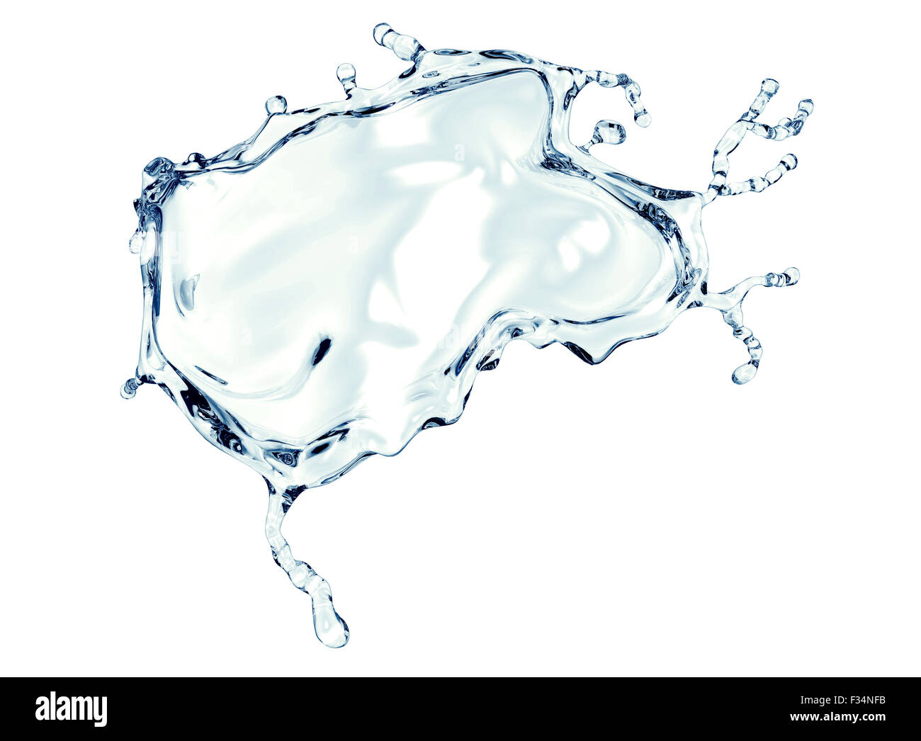 splash of water isolated on white with clipping path Stock Photo - Alamy