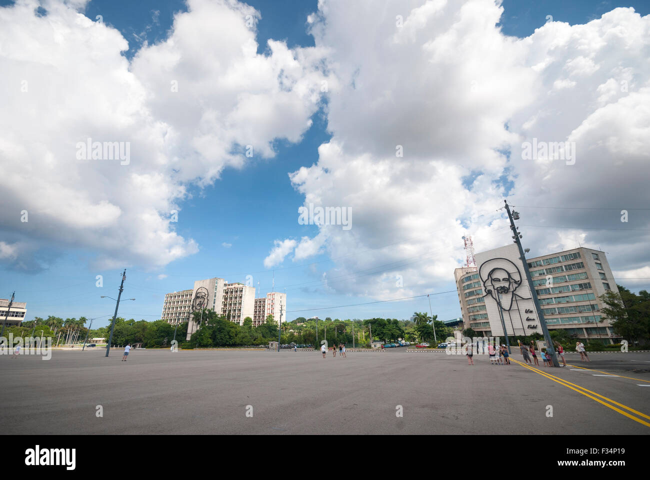 A view of Revolution Square Plaza a popular tourist attraction in the ...