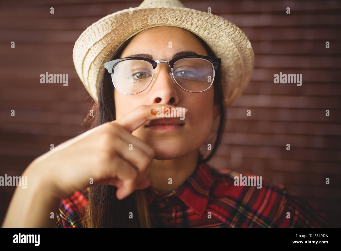 Mustache finger hi-res stock photography and images - Alamy
