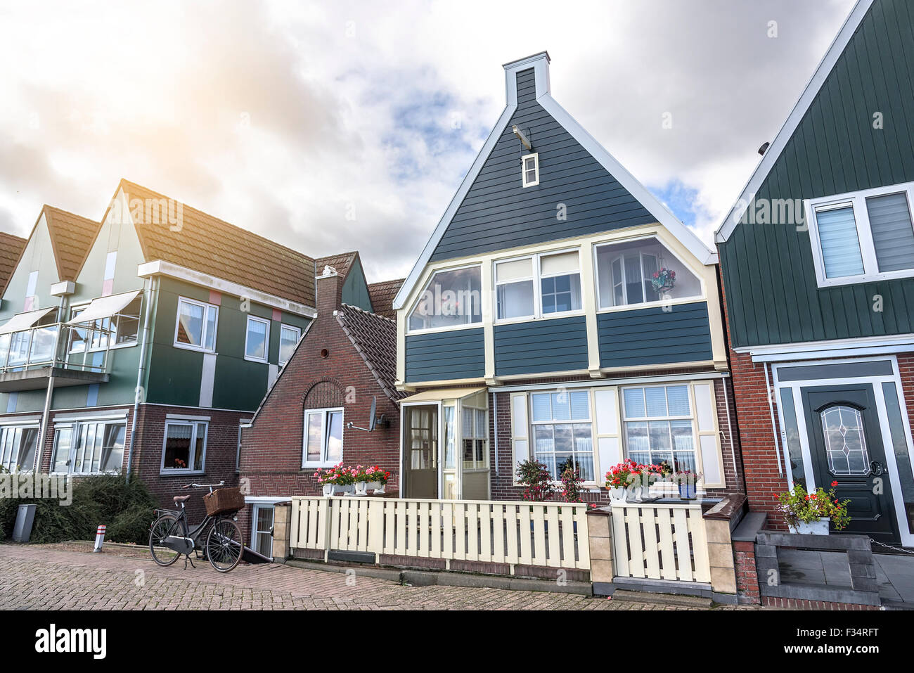 Houses in Volendam, Netherlands Stock Photo - Alamy
