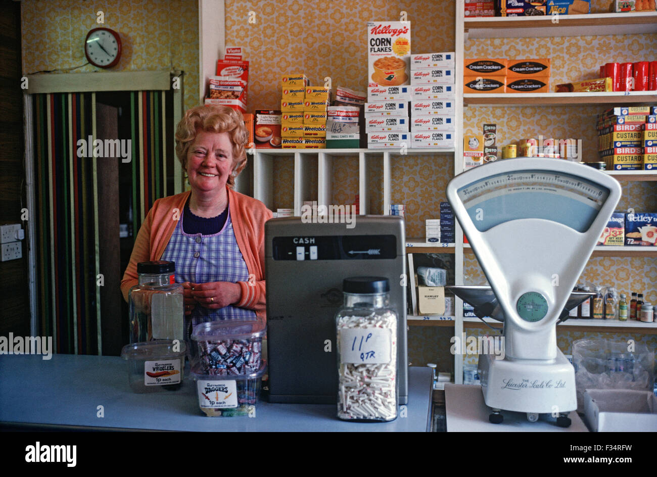 Shopkeeper in Eastwood, birthplace of D.H.Lawrence, South ...