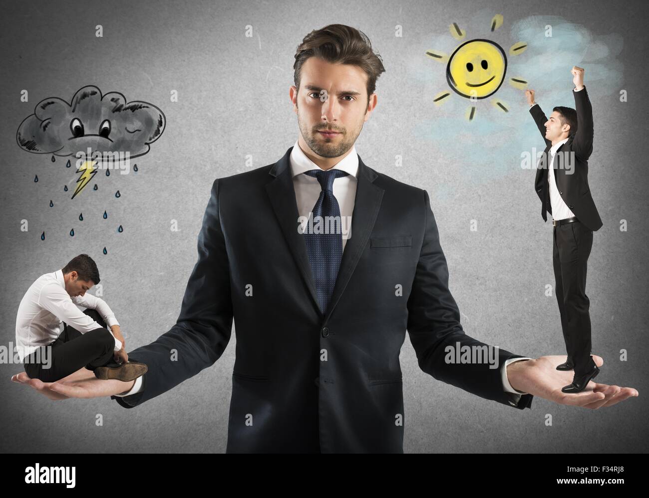 Negativity and positivity Stock Photo - Alamy