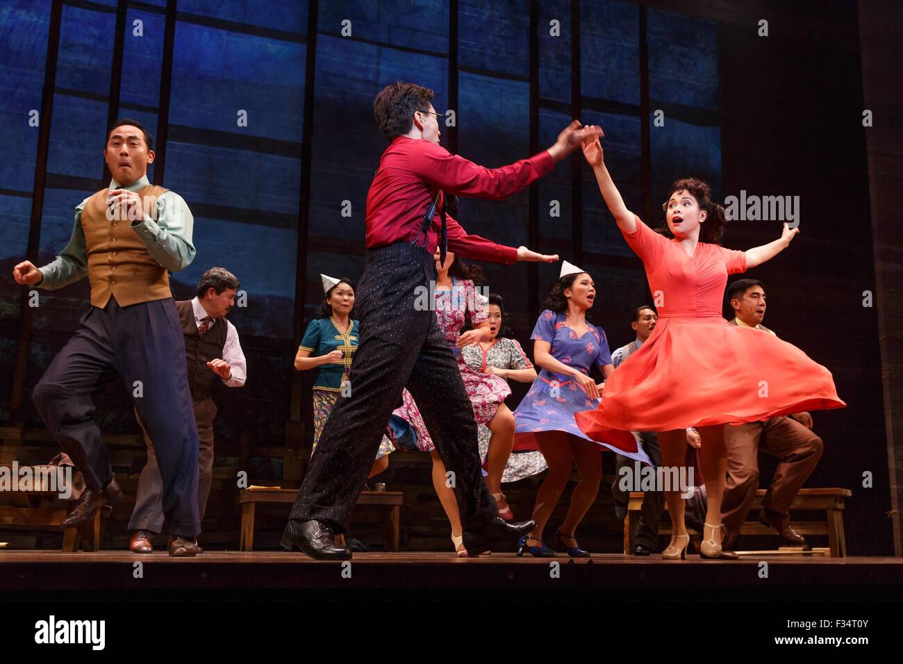 New York, NY, USA. 29th Sep, 2015. Michael K. Lee, Lea Salonga in ...