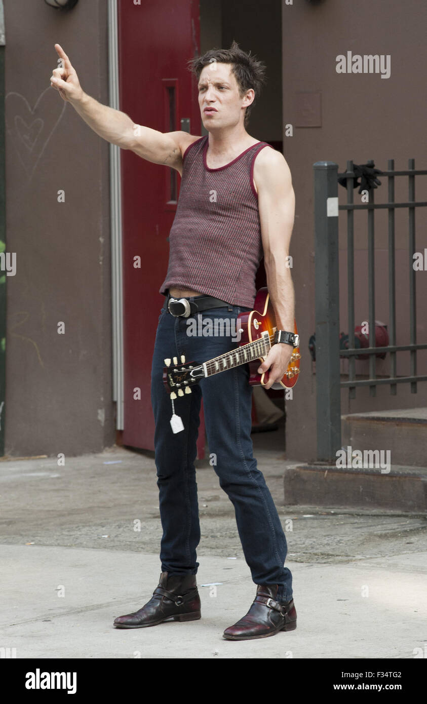 James Jagger on the set of HBO's untitled Rock n Roll project Featuring ...