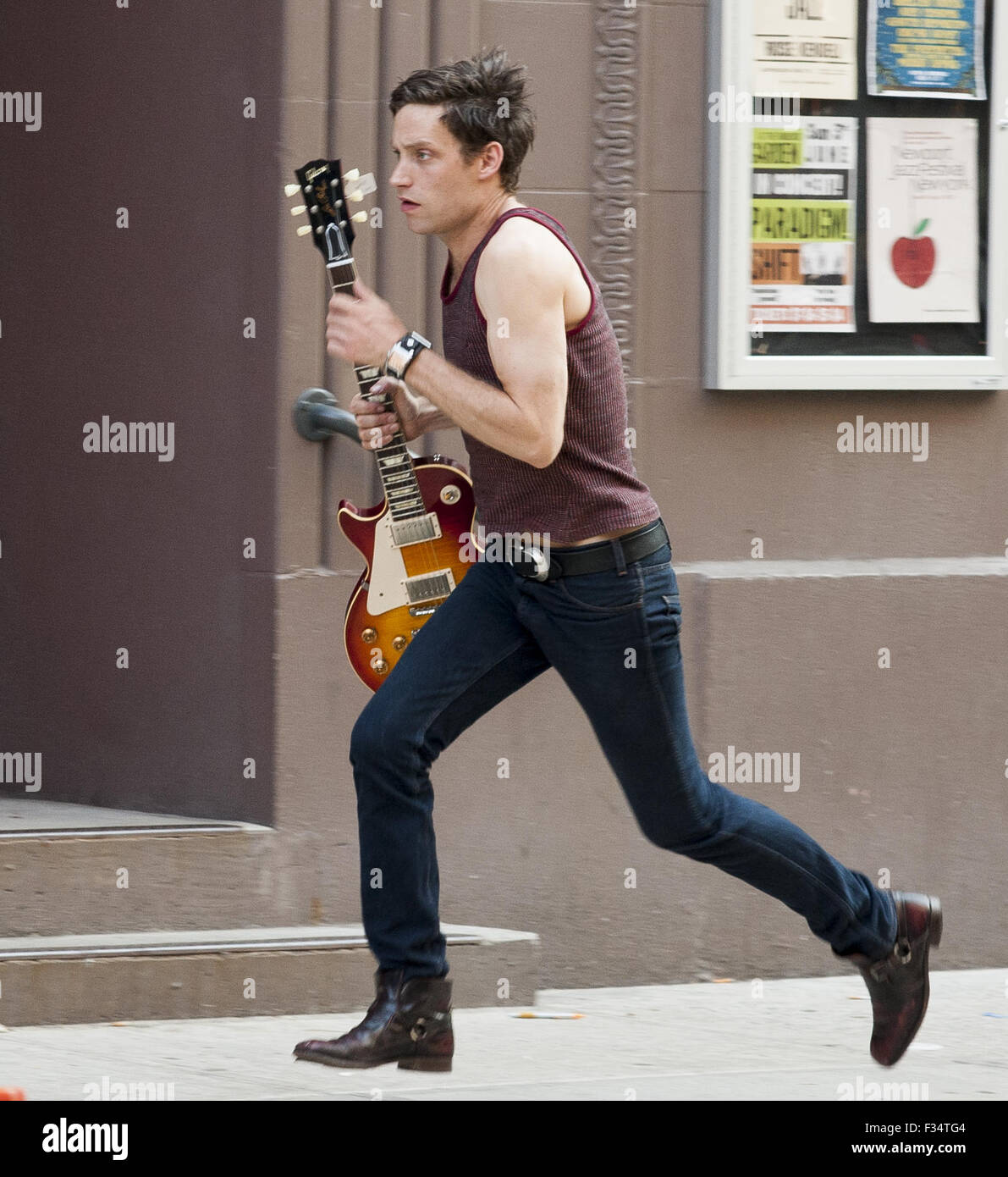 James Jagger on the set of HBO's untitled Rock n Roll project Featuring ...