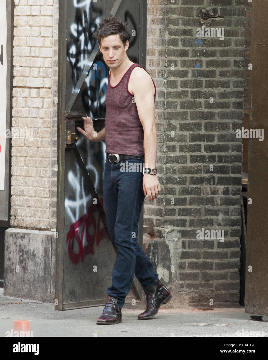 James Jagger on the set of HBO's untitled Rock n Roll project Featuring ...