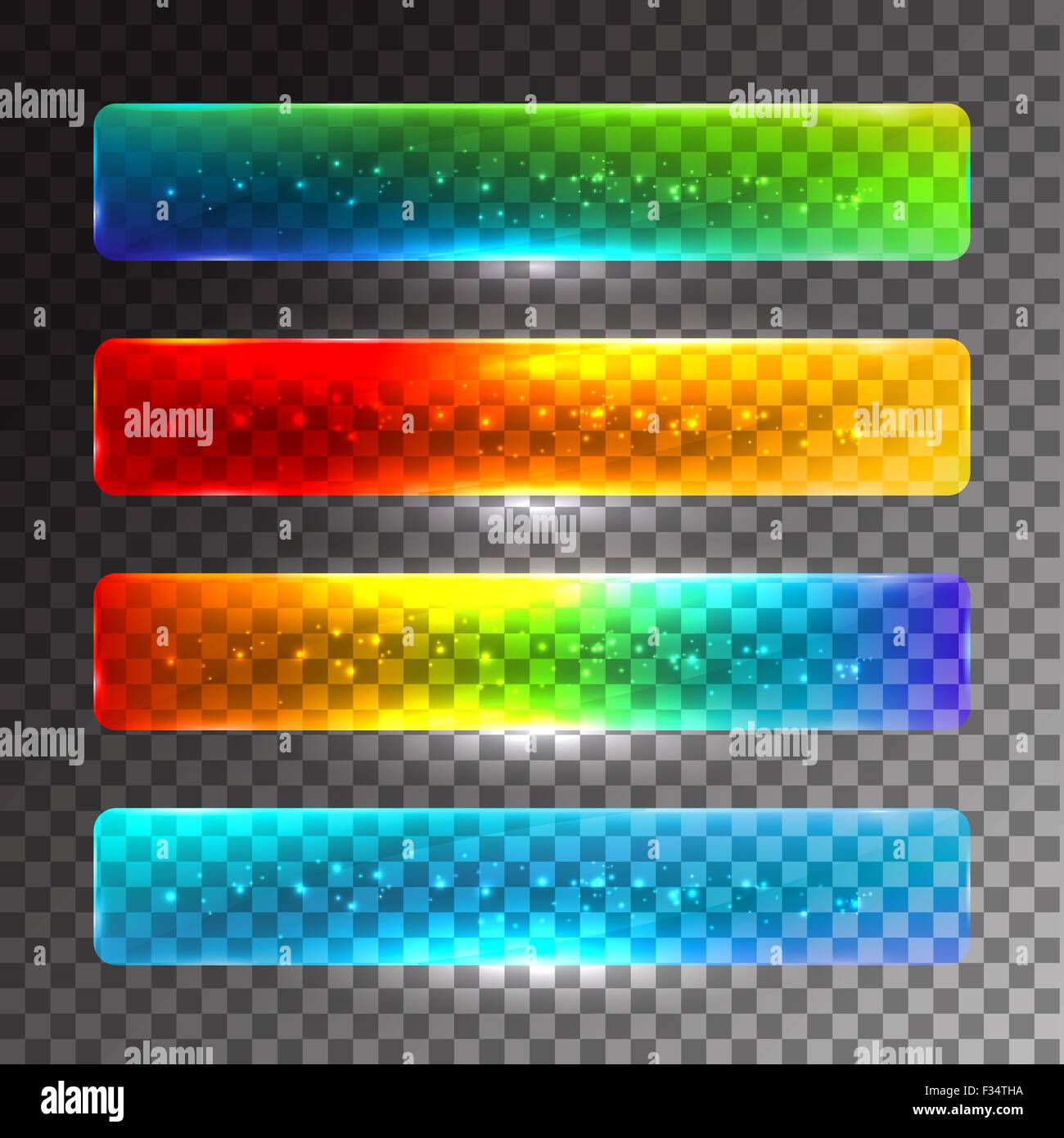 Shiny rectangle menu buttons vector hi-res stock photography and images ...