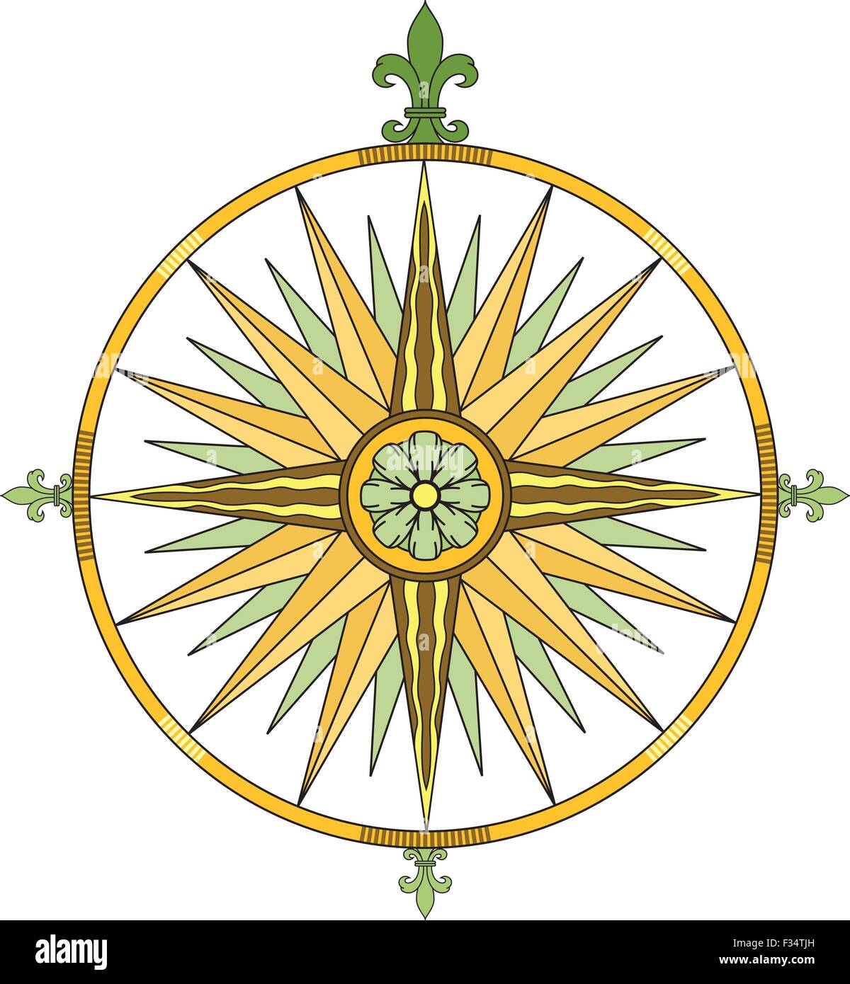 Vector compass Stock Vector Images - Alamy