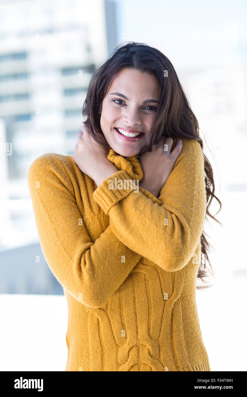 Young pretty woman feeling cold hi-res stock photography and images - Alamy
