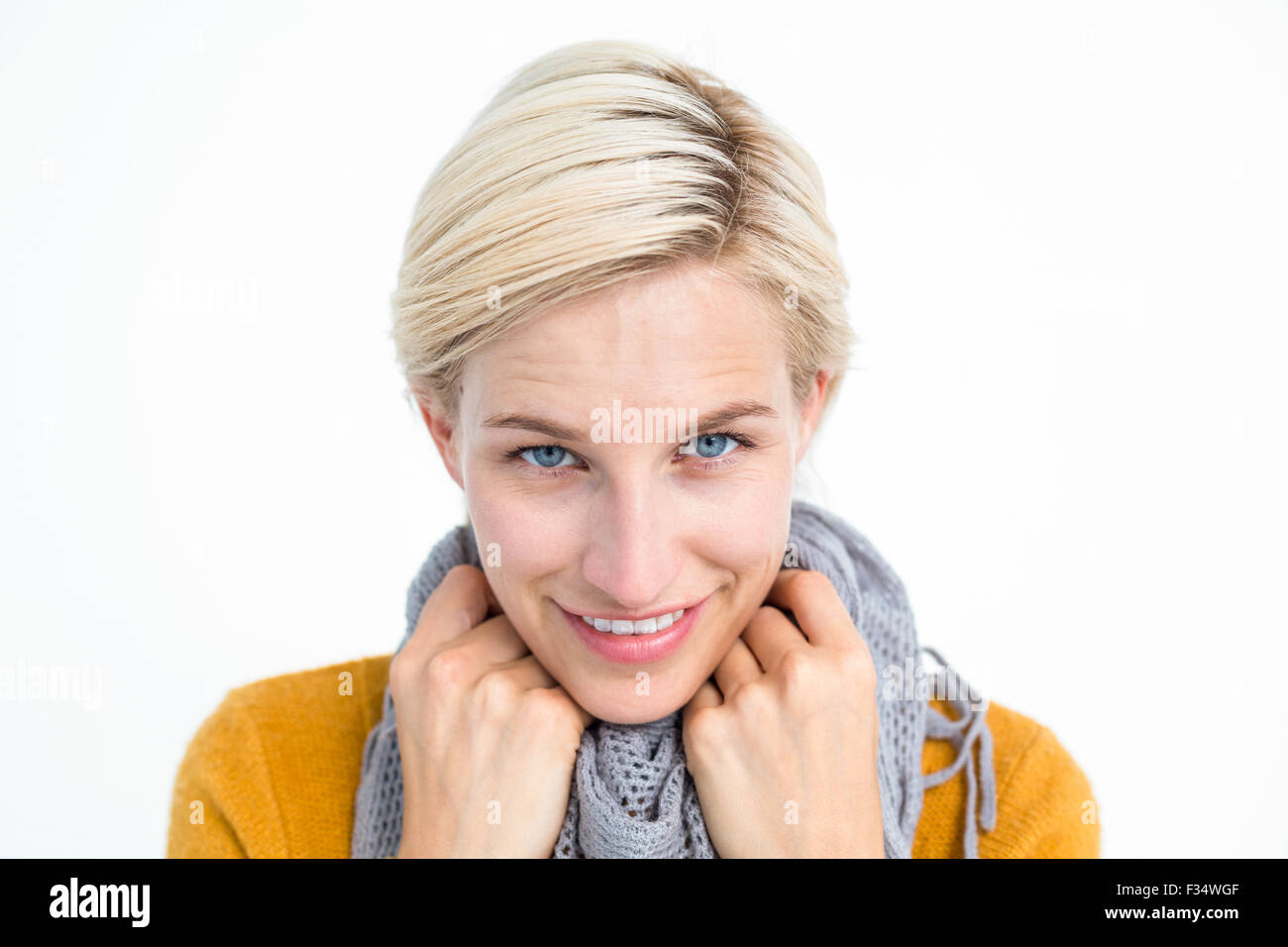 Wearing yellow scarf hi-res stock photography and images - Alamy