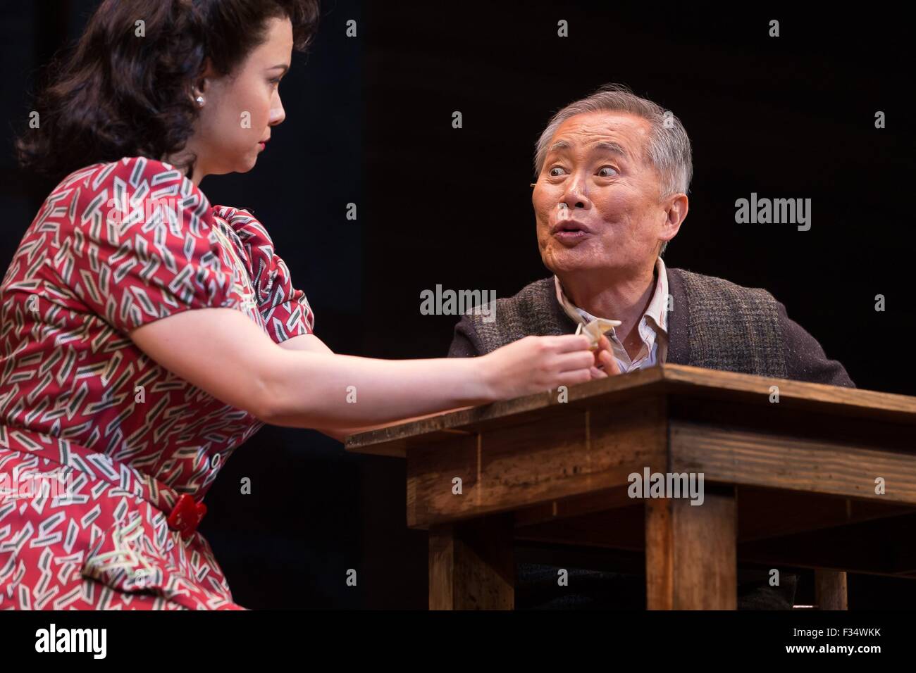 New York, NY, USA. 29th Sep, 2015. Lea Salonga, George Takei in ...