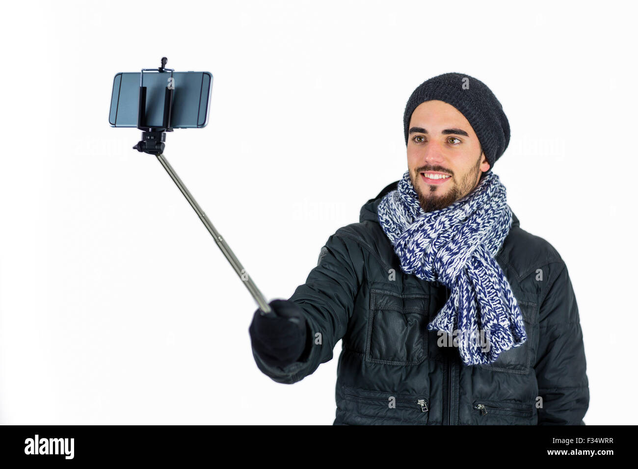 Cute smiling bearded man Cut Out Stock Images & Pictures - Alamy