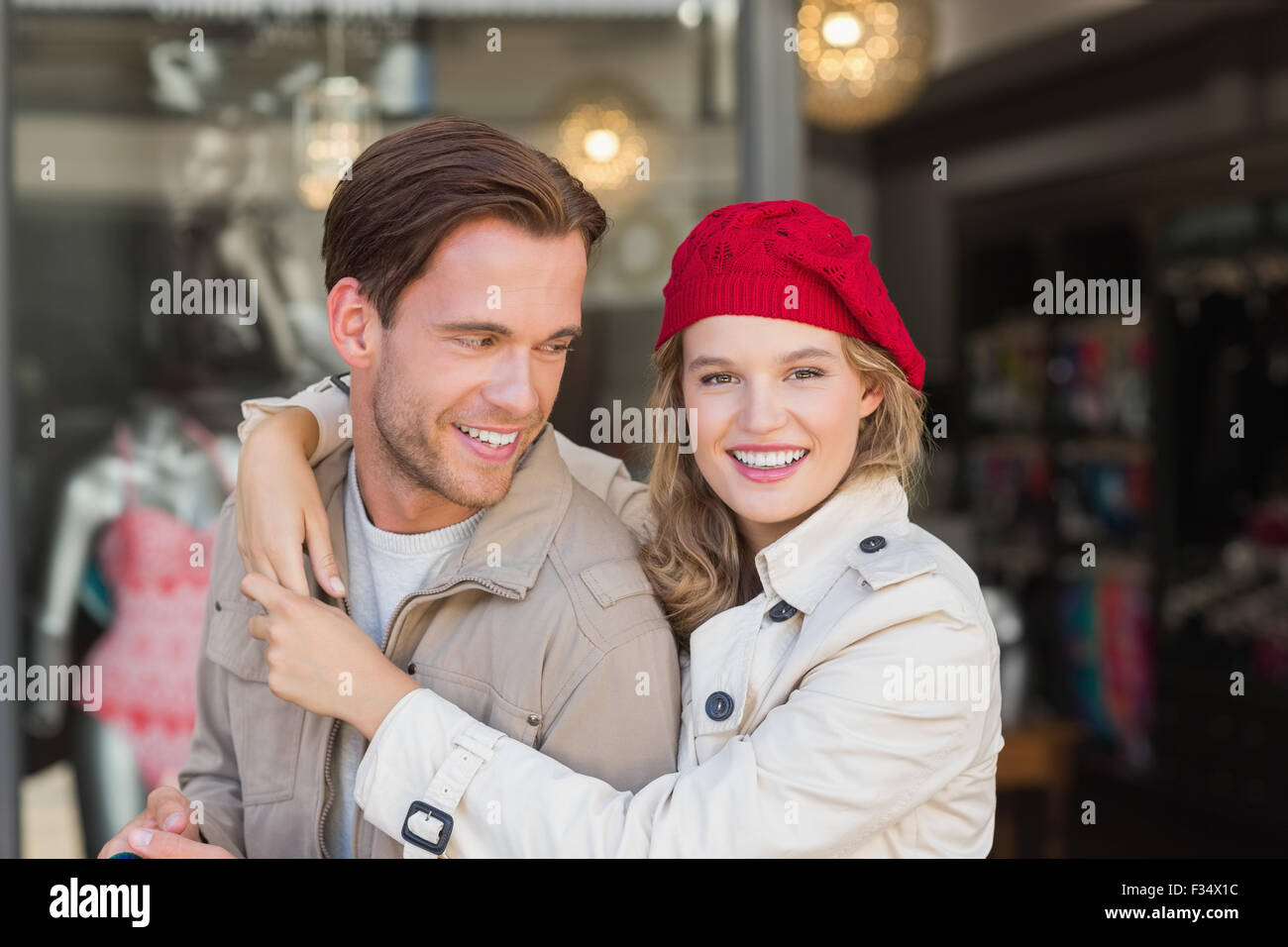 A happy couple smiling together Stock Photo - Alamy