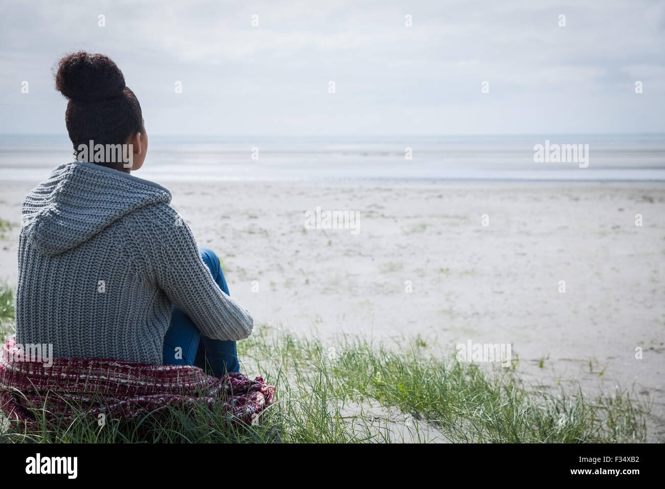 Beautiful woman admiring the view Stock Photo - Alamy