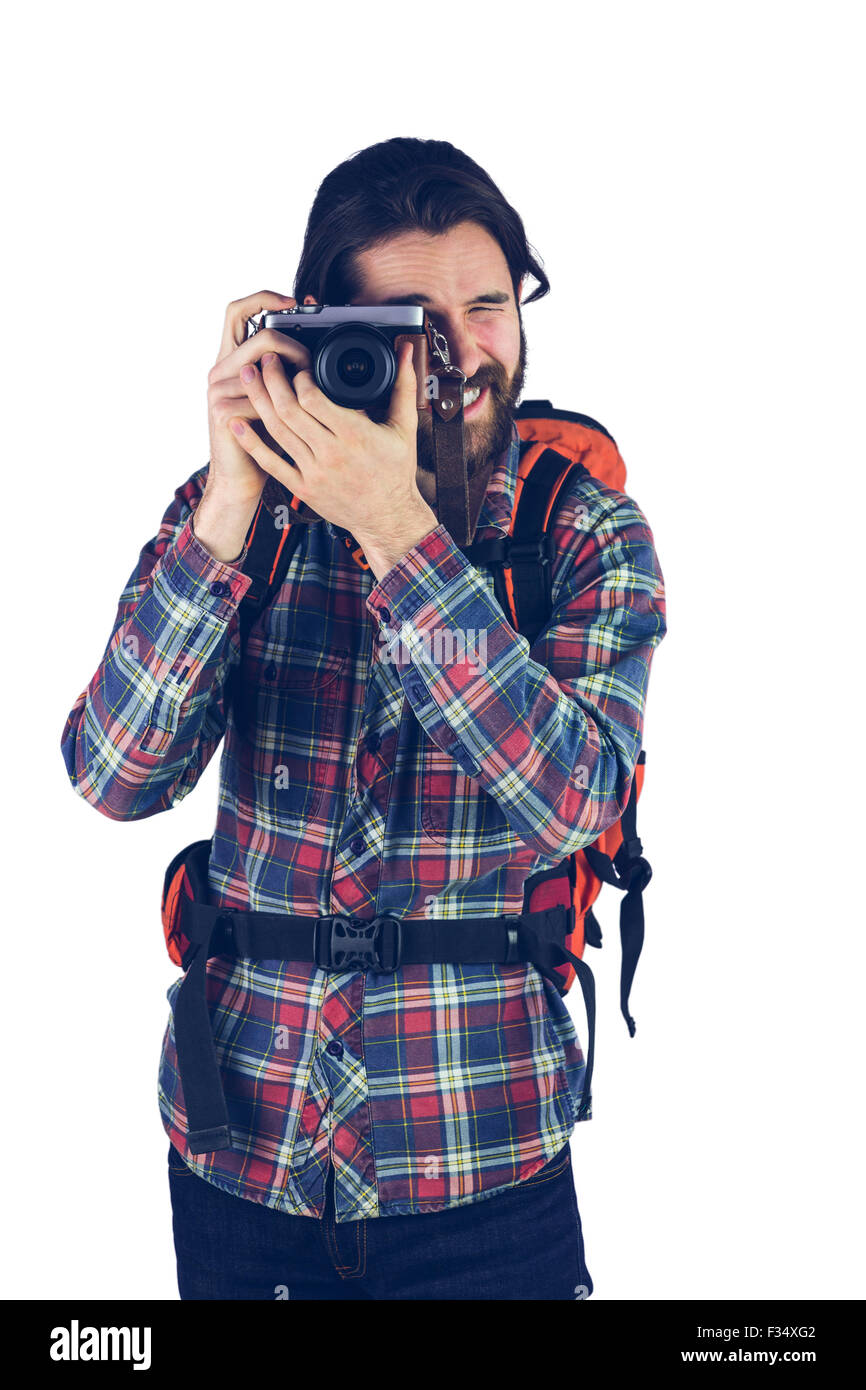 Caucasian male traveler photographer hi-res stock photography and ...