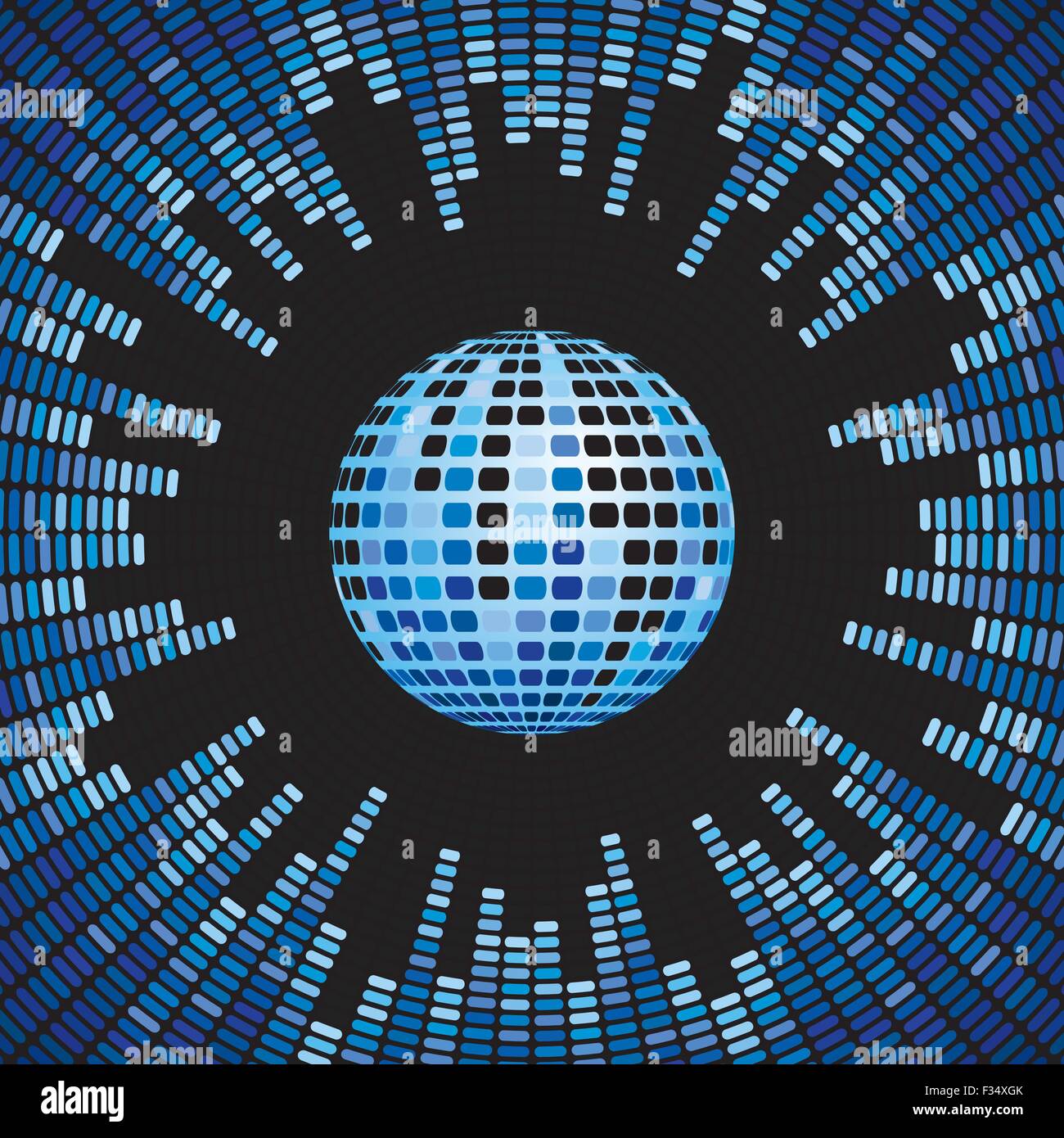 Circle audio equalizer Stock Vector Images - Alamy