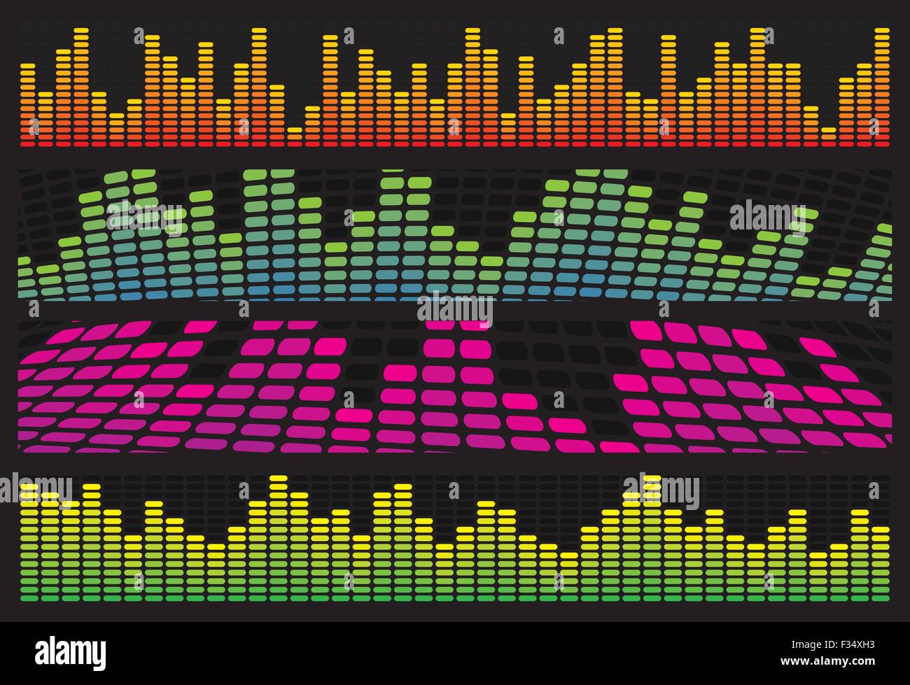 Four Music Equalizer Web Banners Stock Vector Image & Art - Alamy