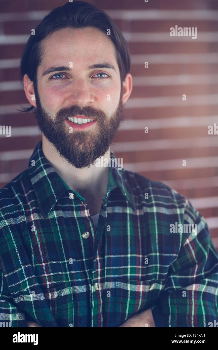 Portrait of smiling confident man Stock Photo - Alamy