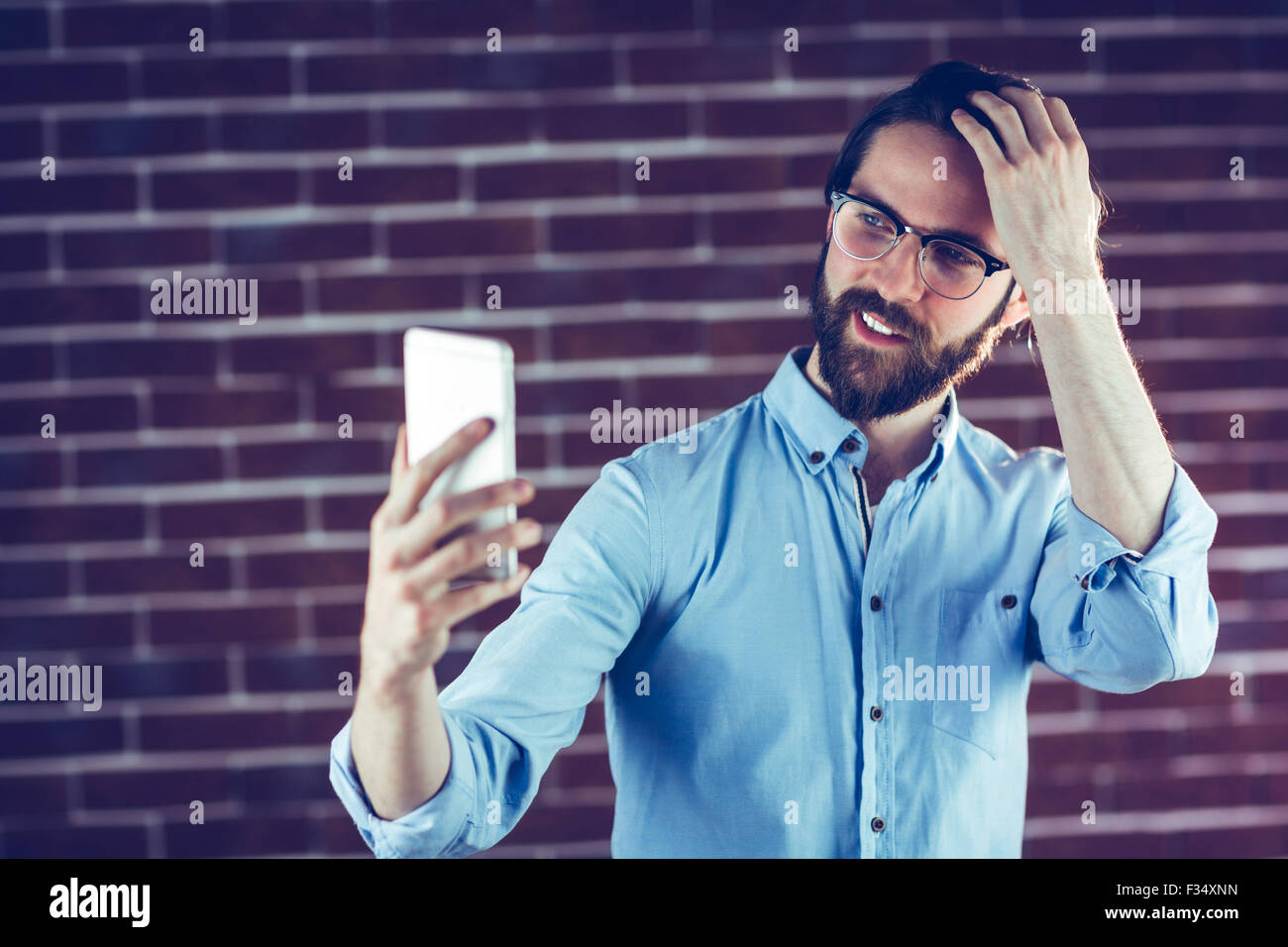 Handsome man taking selfie Stock Photo - Alamy Handsome man taking selfie Stock Photo - Alamy