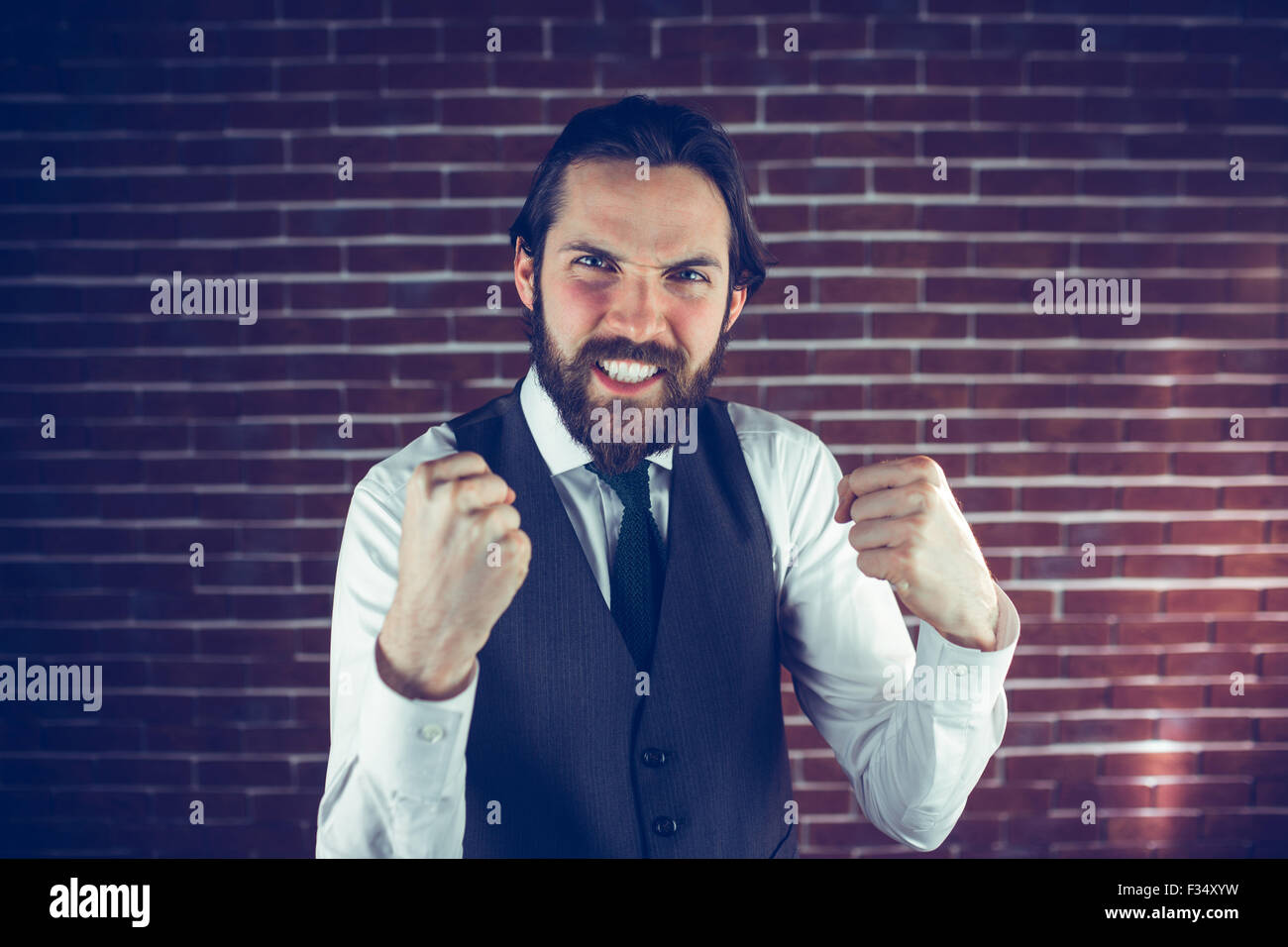 Excited trendy young man hi-res stock photography and images - Alamy