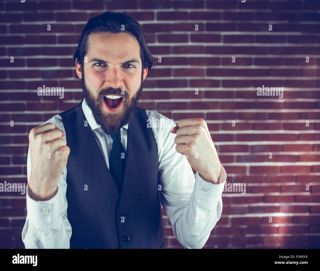 Excited male portrait hi-res stock photography and images - Alamy