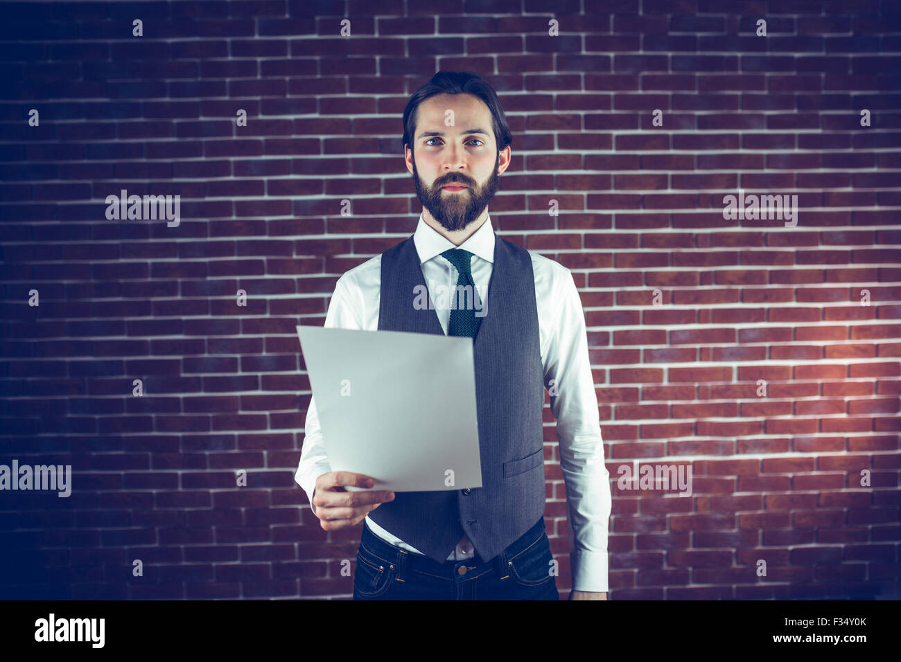 Man with document hi-res stock photography and images - Alamy
