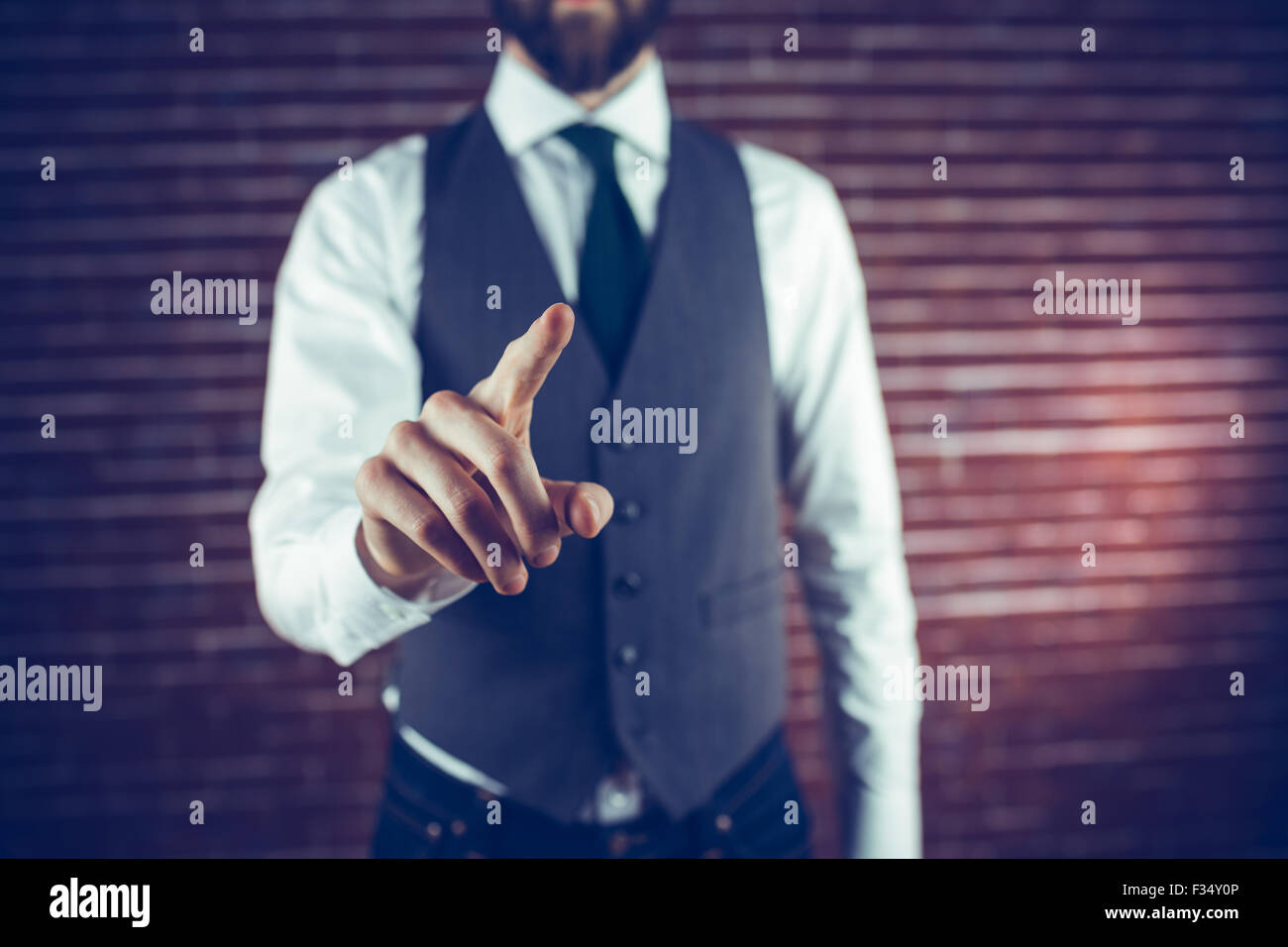 Man pointing finger hi-res stock photography and images - Alamy